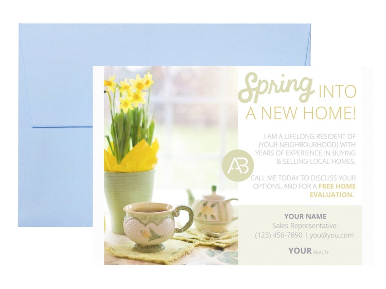 Real Estate Postcard, Spring Housewarming, Spring Market, Real Estate ...