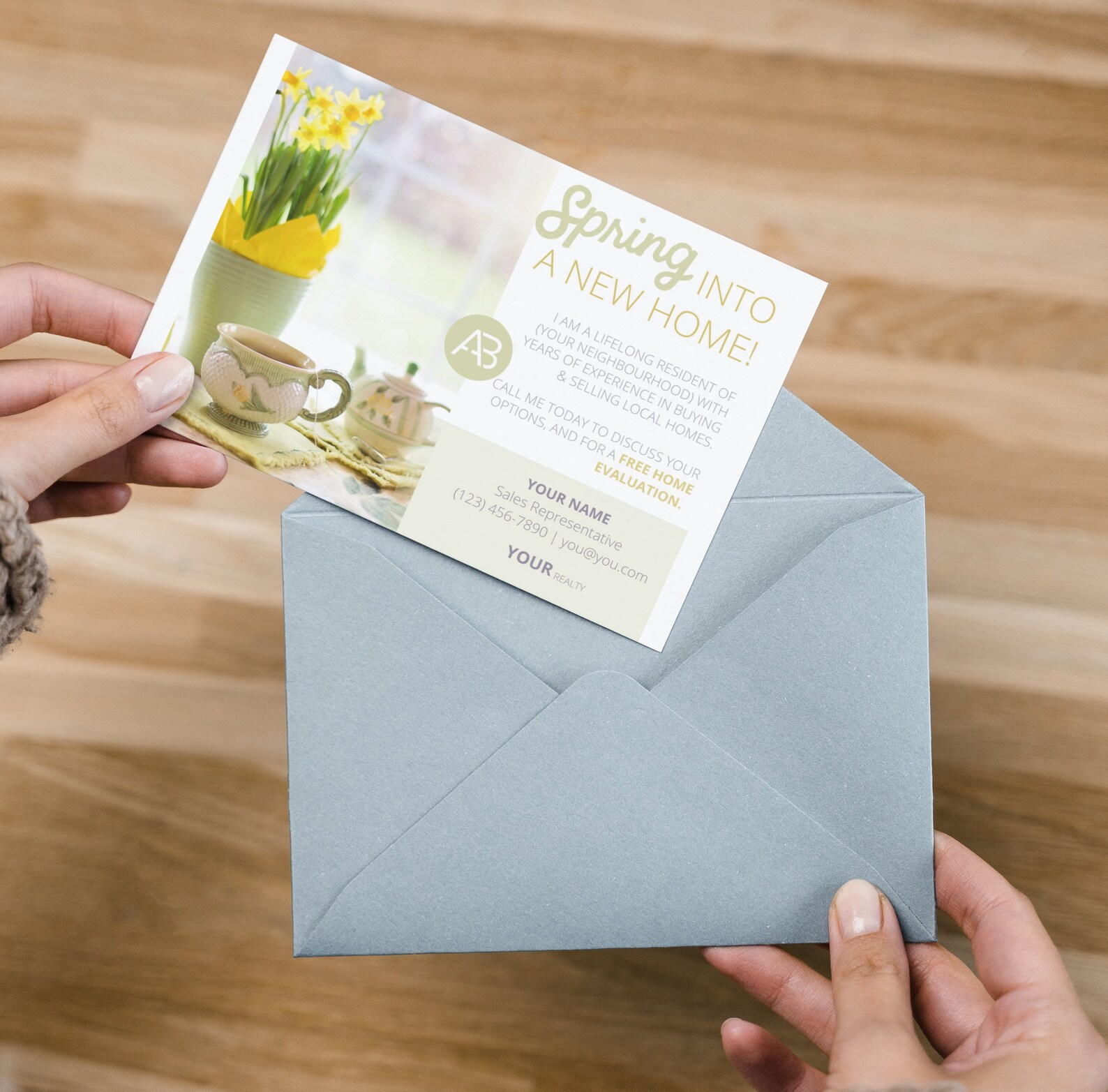 Real Estate Postcard Spring Collection Style 3 Real Estate Agent Mailer ...