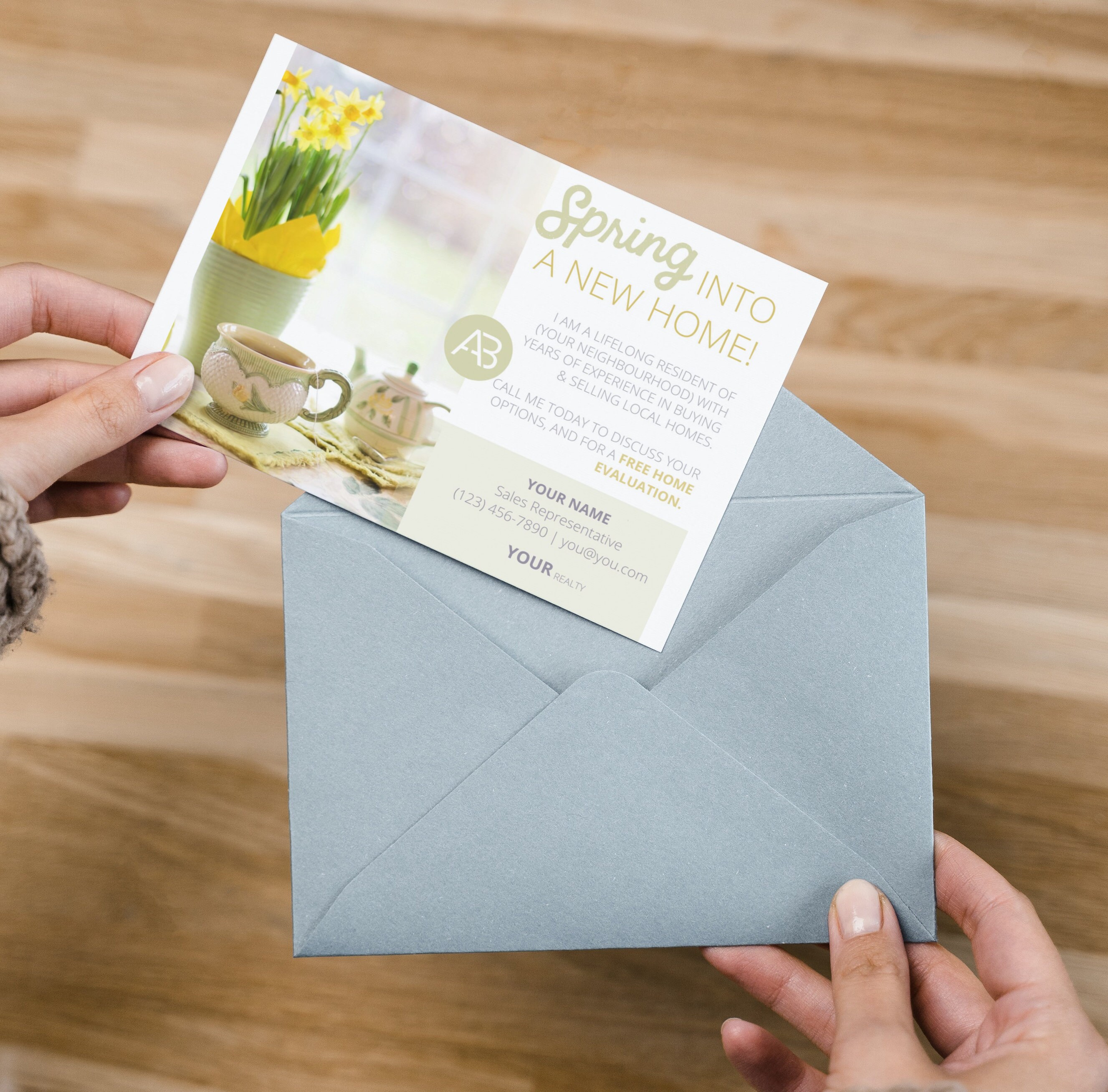 Real Estate Postcard Spring Collection Style 3 Real Estate Agent Mailer ...