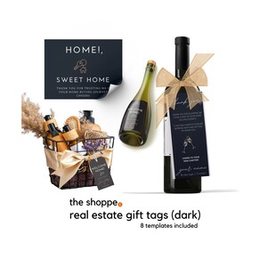 Gift Tags for Real Estate-light and Dark Closing Gift Tags - Etsy