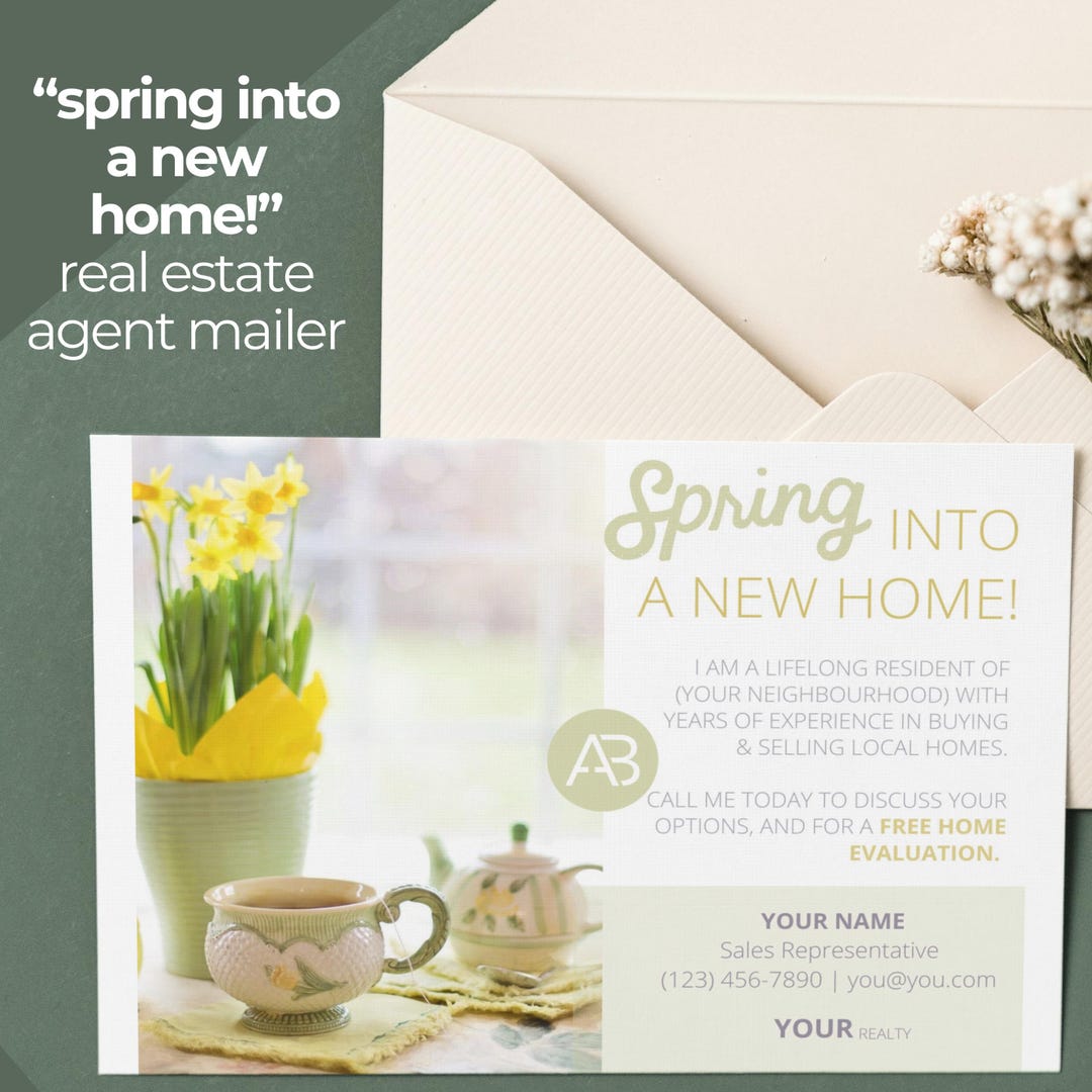 Real Estate Postcard, Spring Housewarming, Spring Market, Real Estate ...
