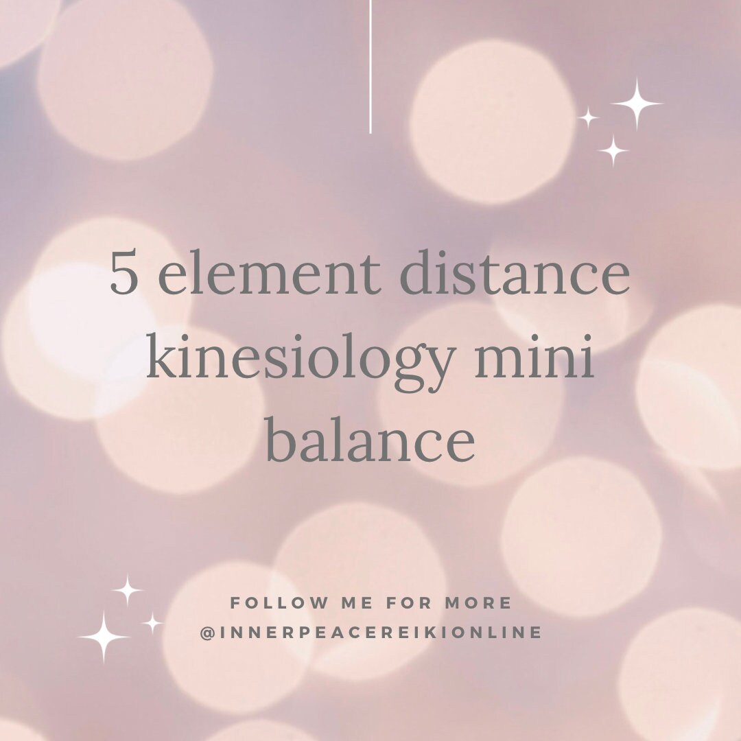 5 Element Distance Kinesiology Mini Balance - Etsy