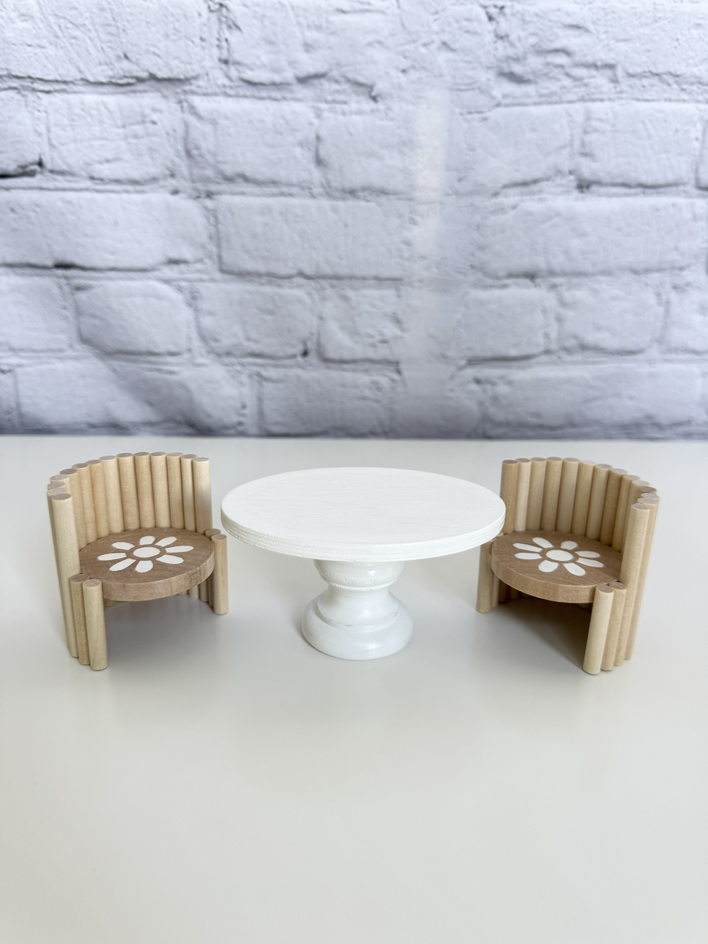 Dollhouse Table and Chairs - Etsy