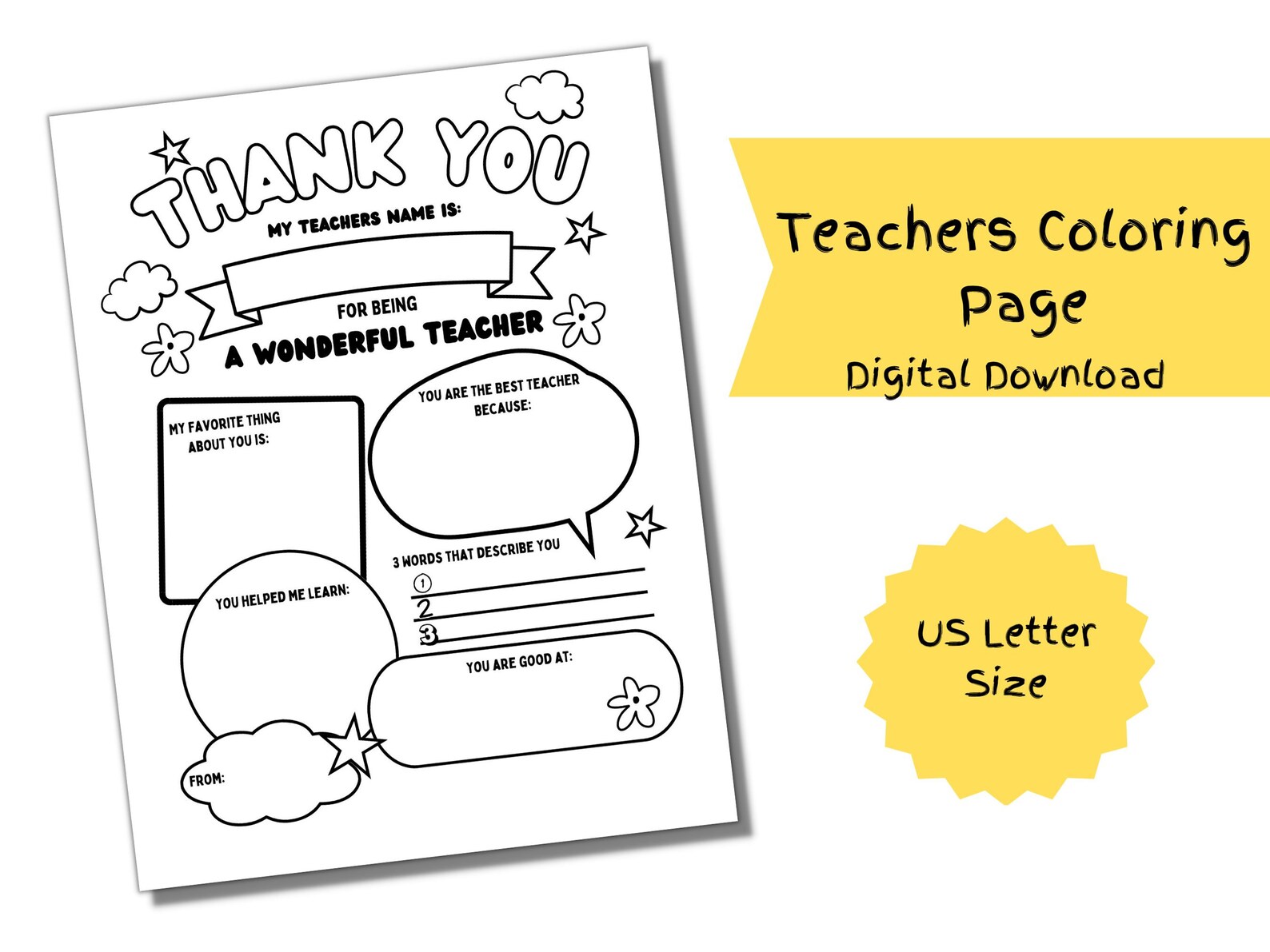 Teacher Appreciation Week Printable, Teacher Appreciation Letter ...