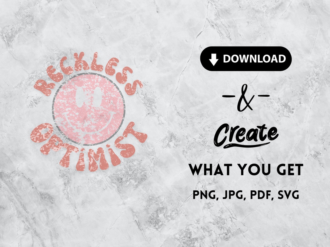 Smiley Face SVG - Choose Happy SVG - Digital, Groovy Svg, Distressed ...