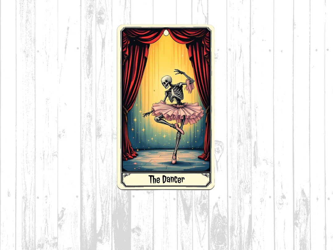 Dancer Tarot Card: Skeleton Ballerina PNG (digital Download) - Etsy