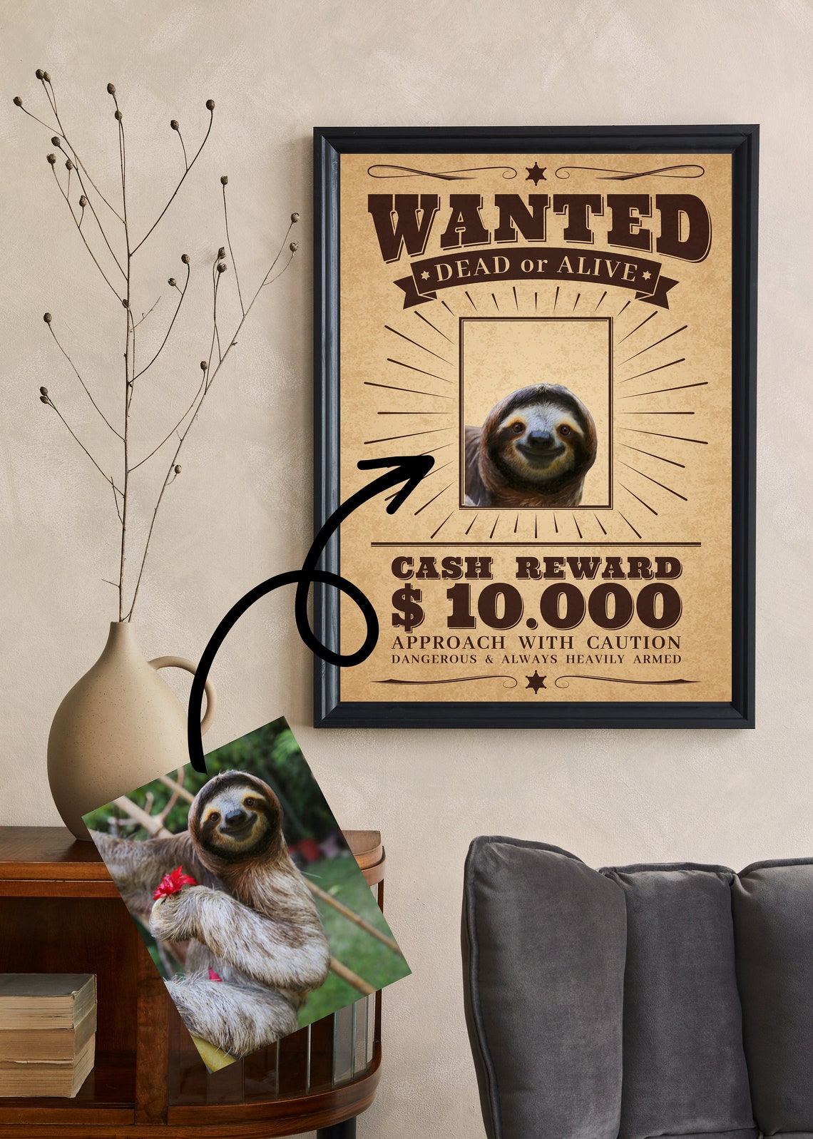 Custom Pet Wanted Poster Dog Dad Gift Birthday Gift Cat Portrait ...