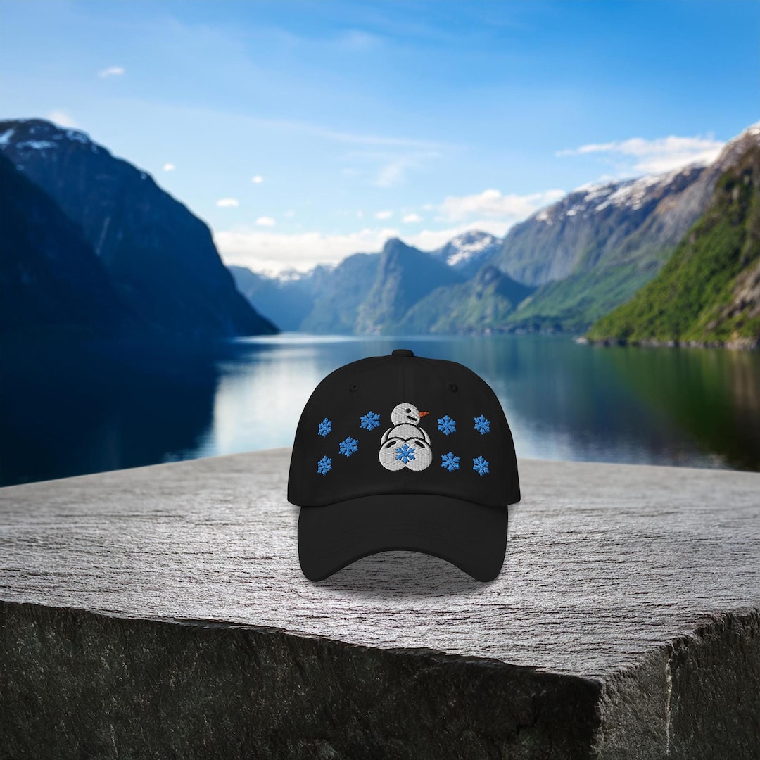 Funny Snowman Embroidered Baseball Cap, Funny Dad Hat, Snowflake Humor ...