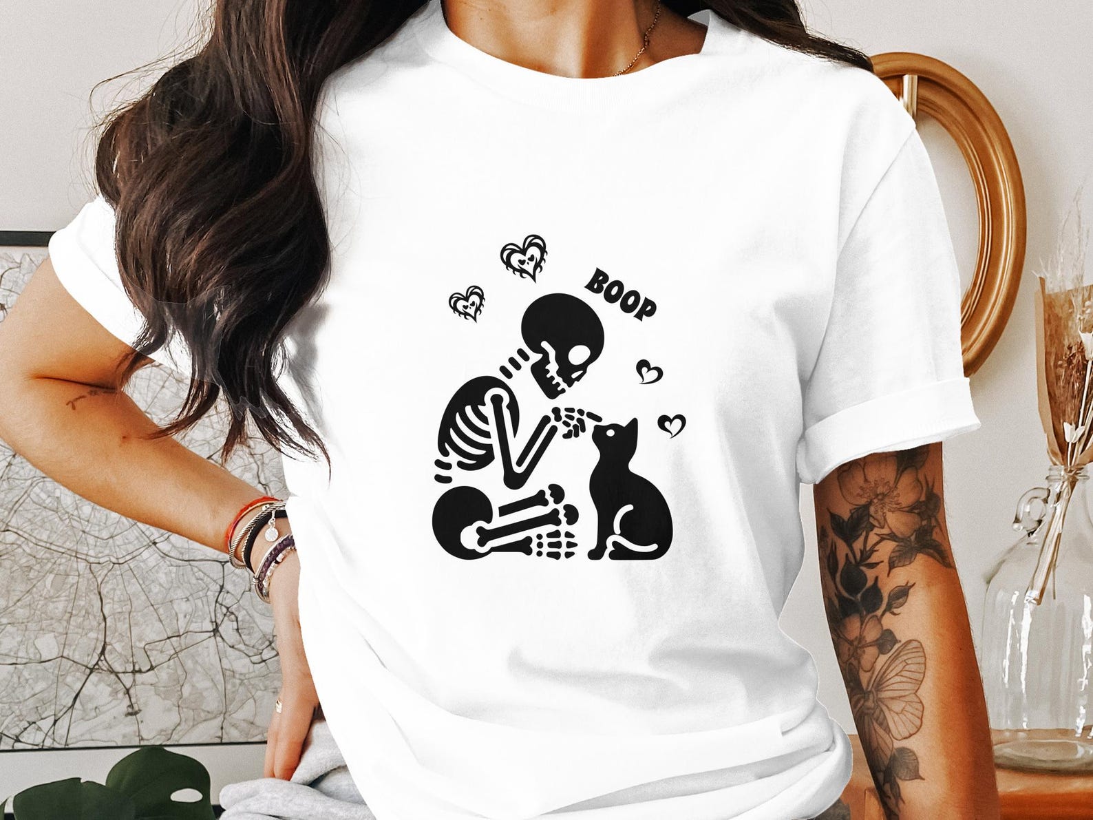 Halloween Skeleton Cat Boop Svg, Pnp, Jpg, Clip Art, Cute Skeleton Cat ...