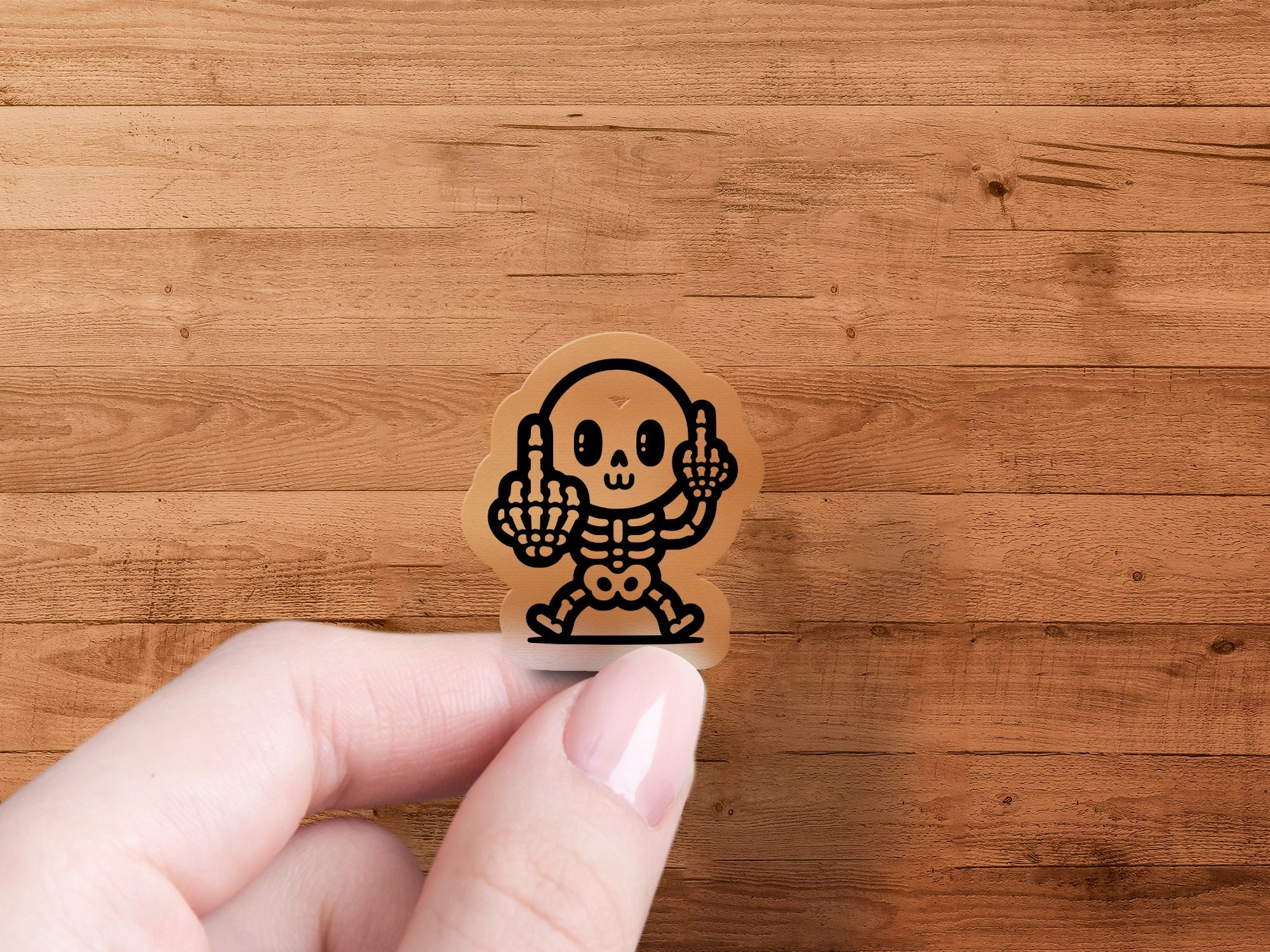 Skeleton Middle Finger Vector, Cartoon Style Skeleton Image, Digital ...