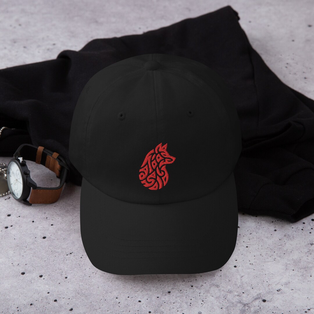 Wolf Embroidered Hat, Werewolf Baseball Cap, Unique Animal Headwear ...
