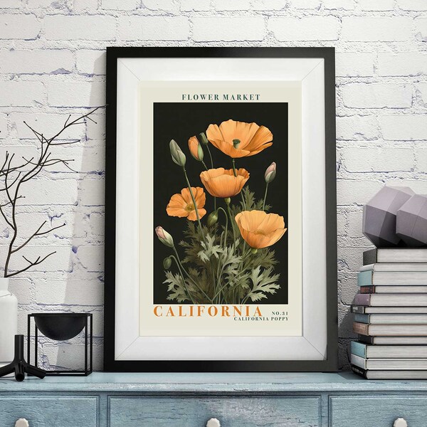California Poppy Art - Etsy