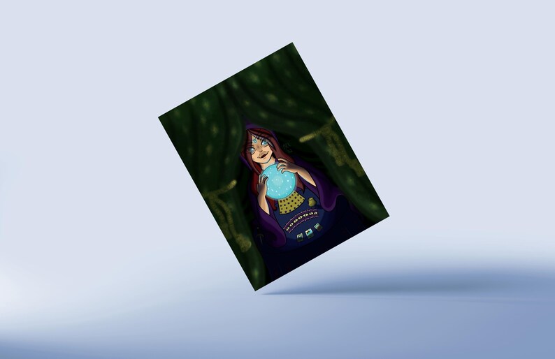 The Fortune Teller Print (original Art) - Etsy