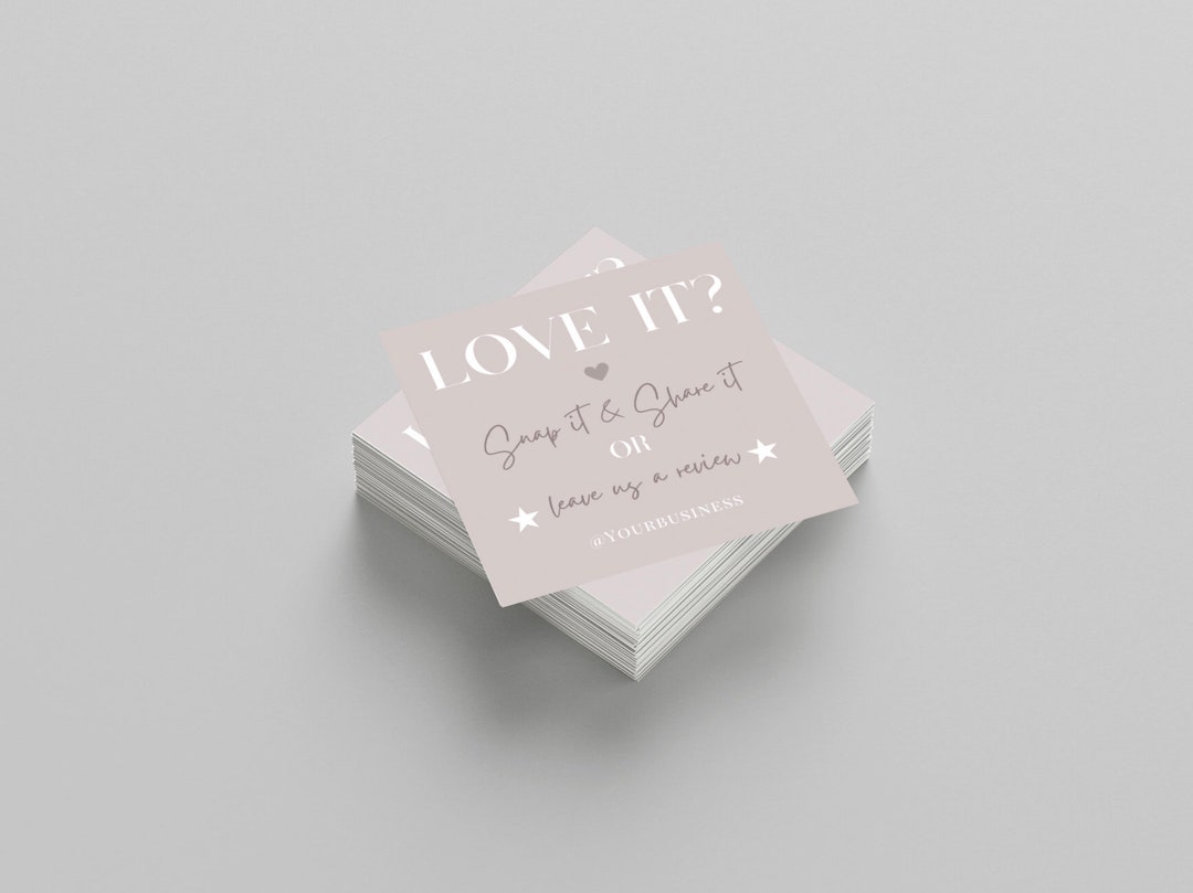Modern Review Card Template for Business (canva Editable) - Etsy