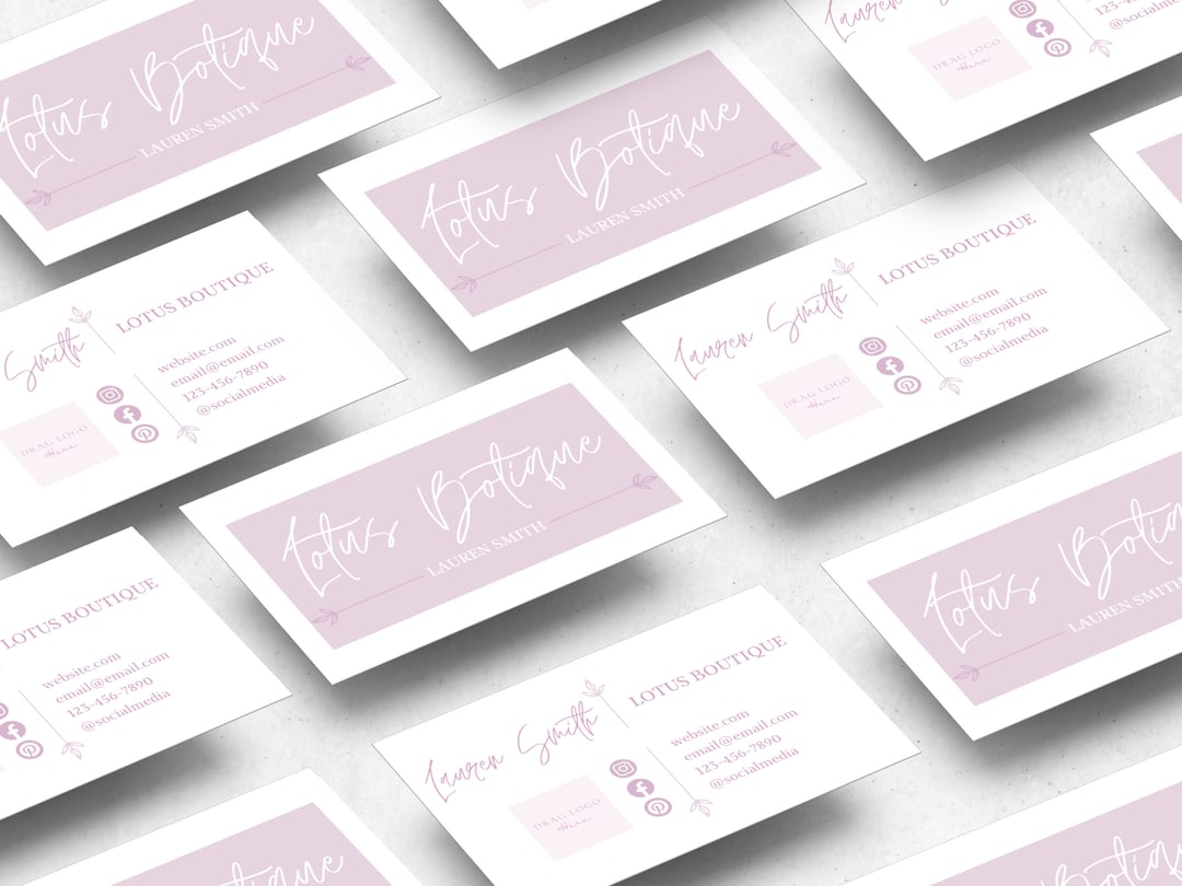 Editable Business Card Template, DIY Calling Card, Canva Design ...