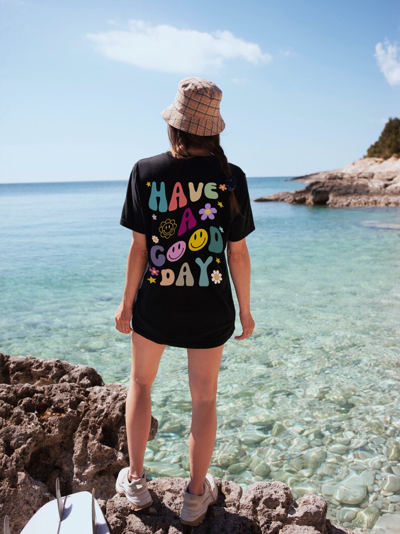Have a Good Day Shirt, Have a Good Day Graphic Tshirt, Retro Smile Face ...