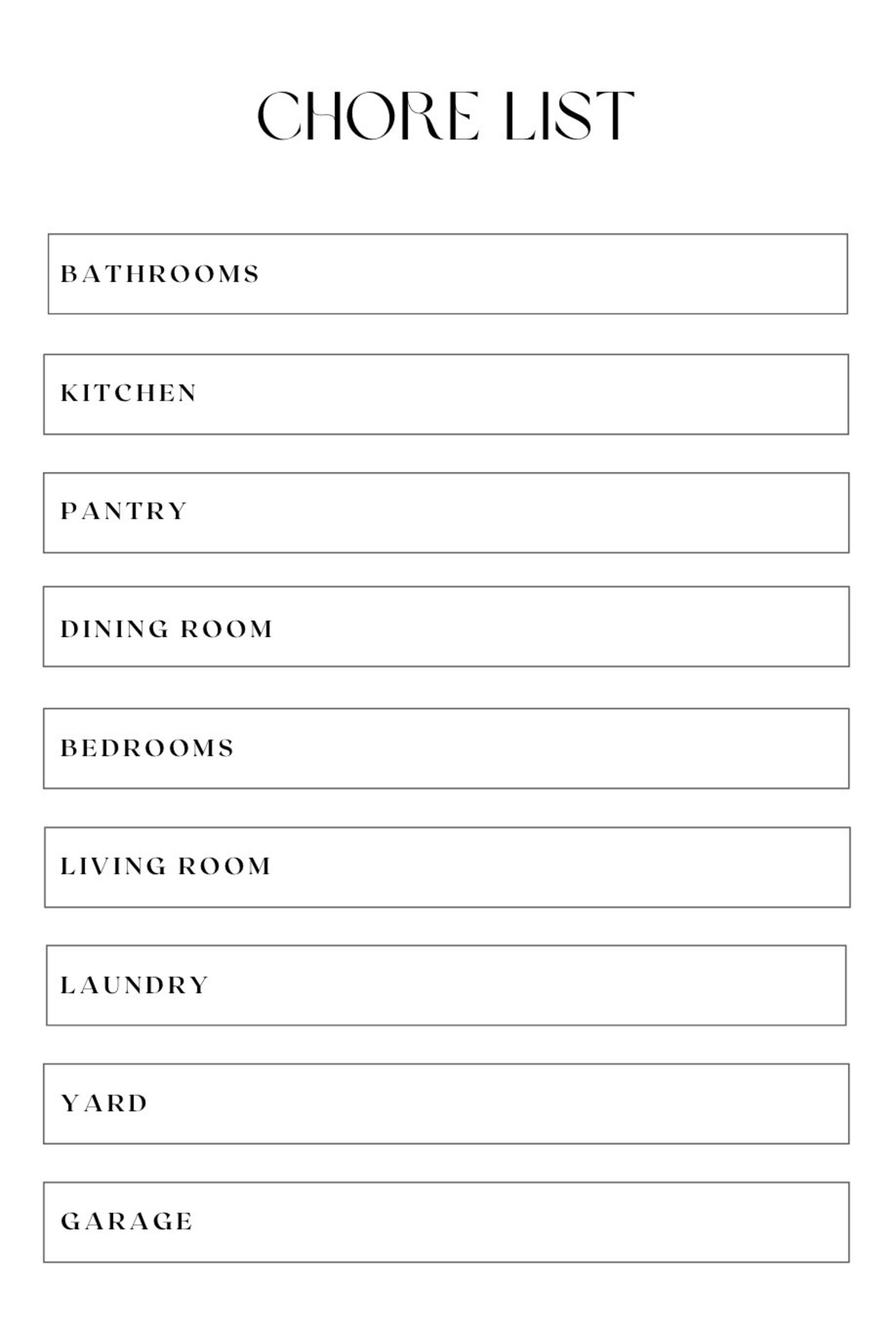 Cleaning Template for Goodnotes and Notion Tracker - Etsy