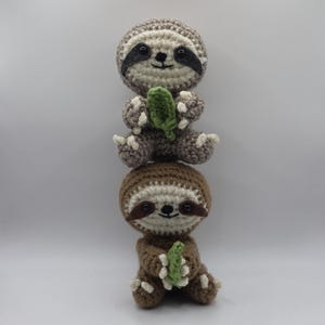 Sloth Amigurumi Crochet Pattern Pdf, Tested, DIY Gift Toy Plushie for ...