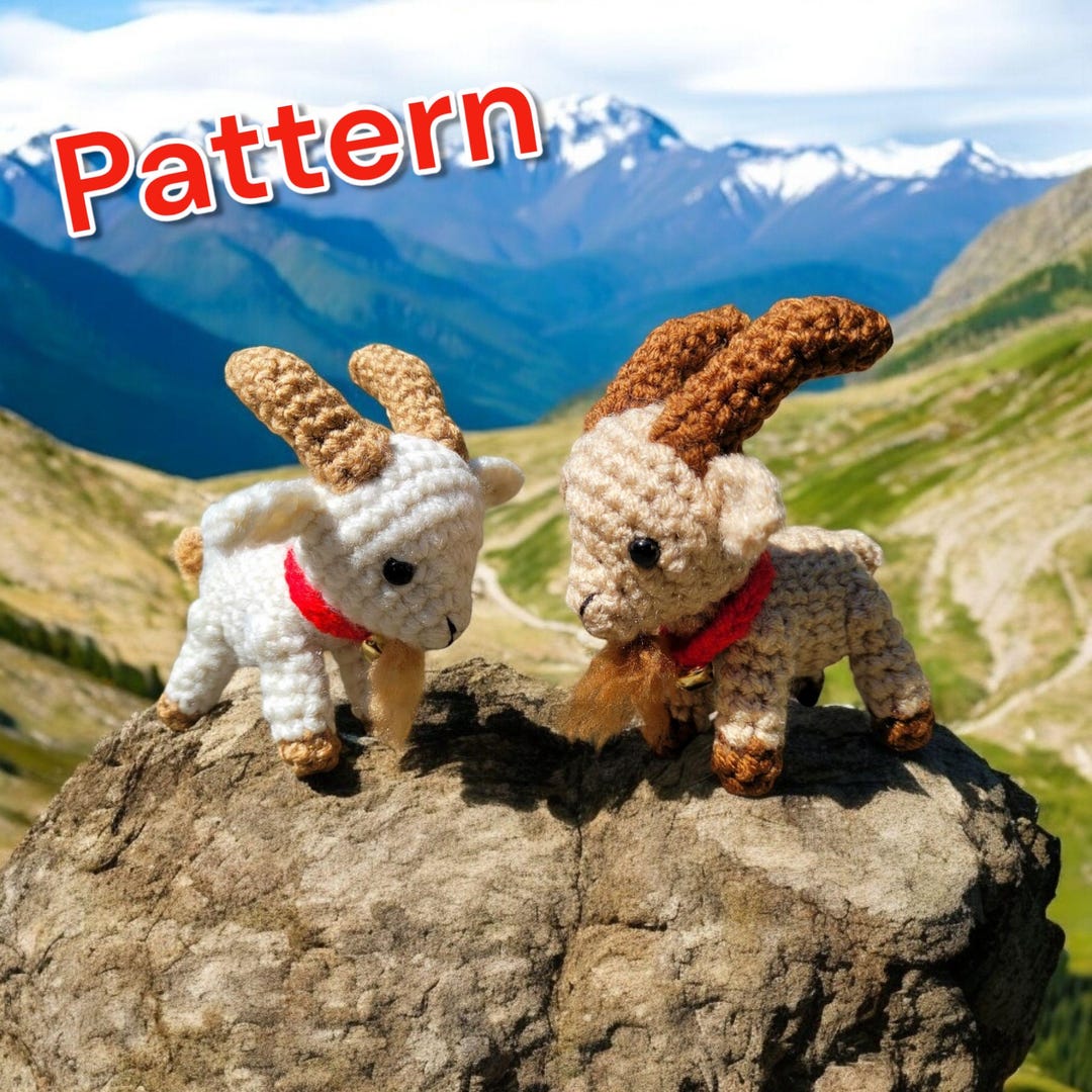 Goat Amigurumi Crochet Pattern: DIY Farm Plushie (PDF Pattern Download ...