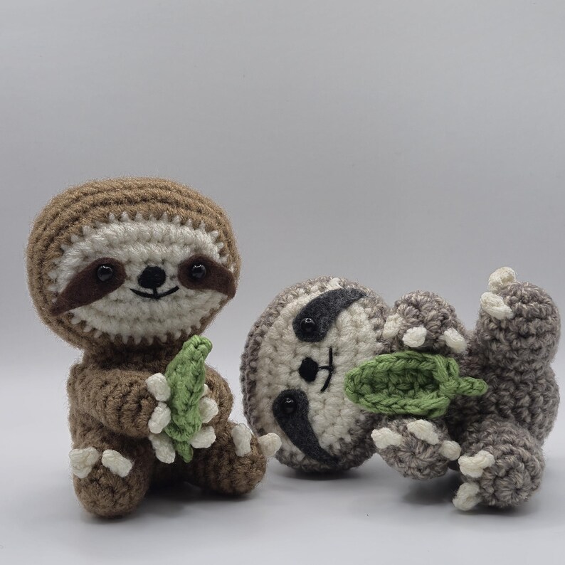 Sloth Amigurumi Crochet Pattern Pdf, Tested, DIY Gift Toy Plushie for ...