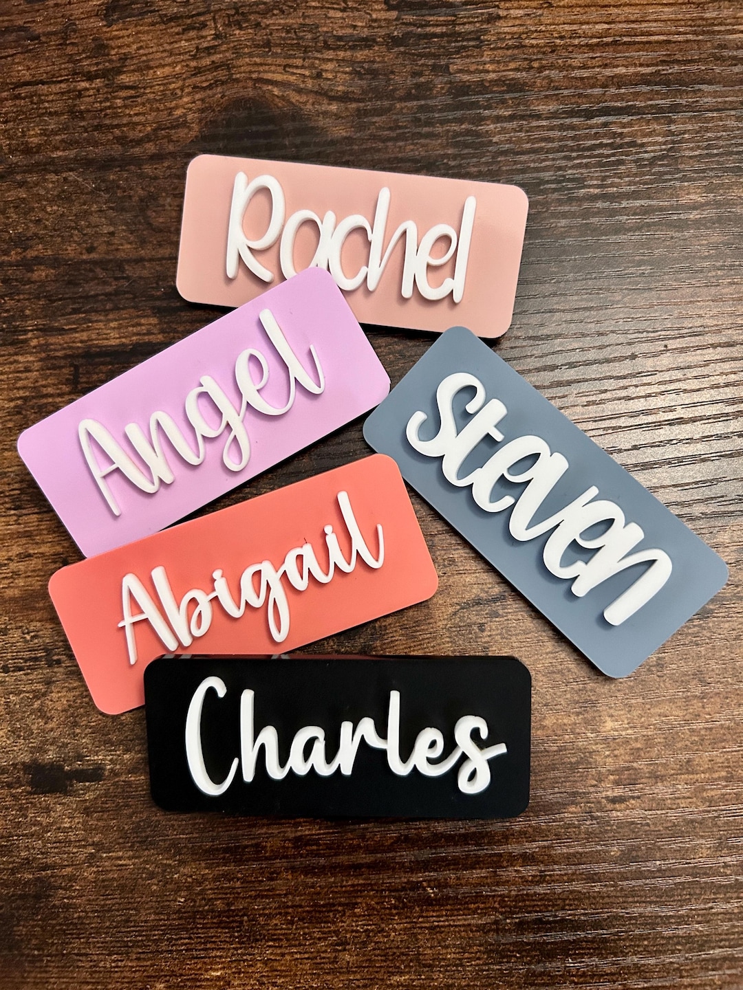 Acrylic Name Tag, Magnetic Name Tag, Custom Acrylic Tag, Custom ...