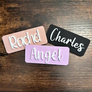 Acrylic Name Tag, Magnetic Name Tag, Custom Acrylic Tag, Custom ...