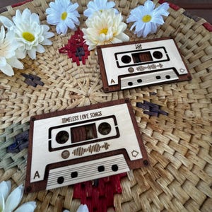Spotify Cassette Tape, Personalized Wooden Mixtape, Wood Playlist ...