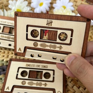 Spotify Cassette Tape, Personalized Wooden Mixtape, Wood Playlist ...