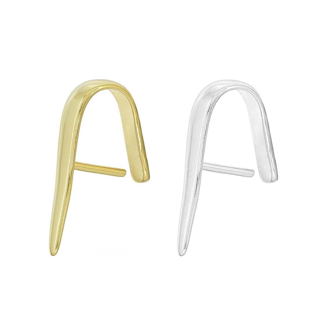 1PC Large Sterling Silver Pinch Clip Bail Pendant Clasp Slider ...