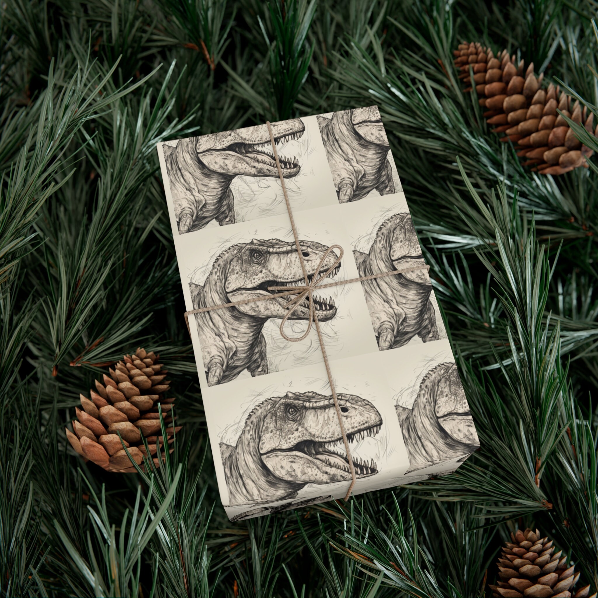 T-rex Gift Wrap Papers / Dinosaur Gift Wrap / Art Paper /craft - Etsy