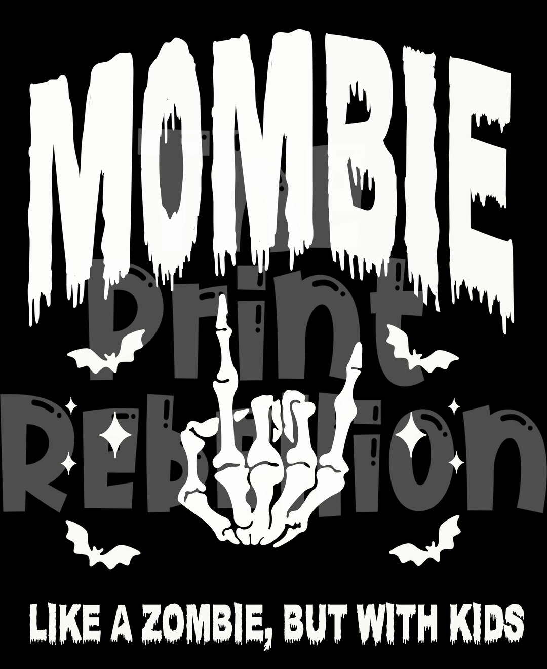 Mombie PNG, Zombie, Funny, Halloween, Kids, Motherhood, October, Fall ...
