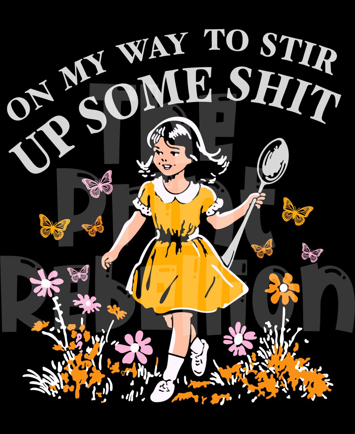 Stir Some Shit up PNG, Spoon, Drama, Funny, Hilarious, Butterflies ...