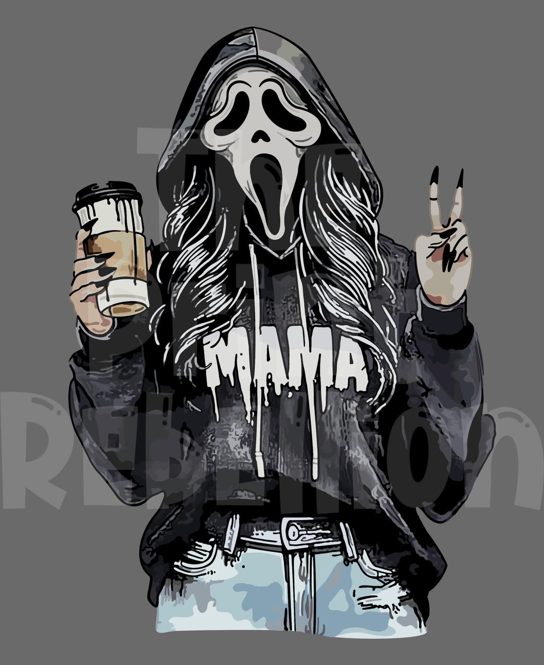 Scream Mama PNG, Spooky, Scary, Hilarious, Motherhood, Mom, Halloween ...