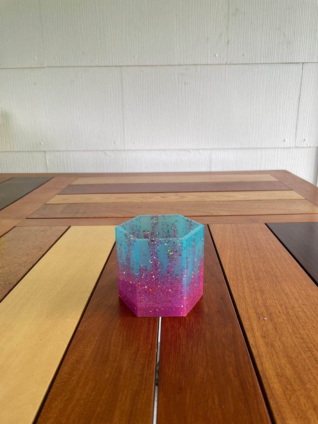 Blue and Purple Pencil Holder - Etsy