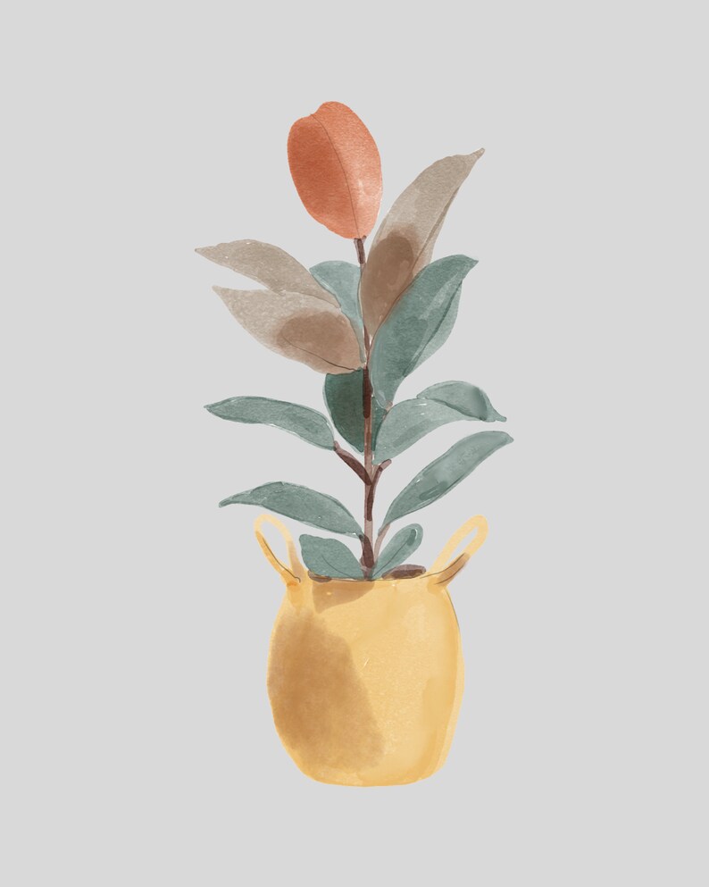 Plant Themed Prints, Plant Art Prints, Plant Botanical Artwork, Plant ...