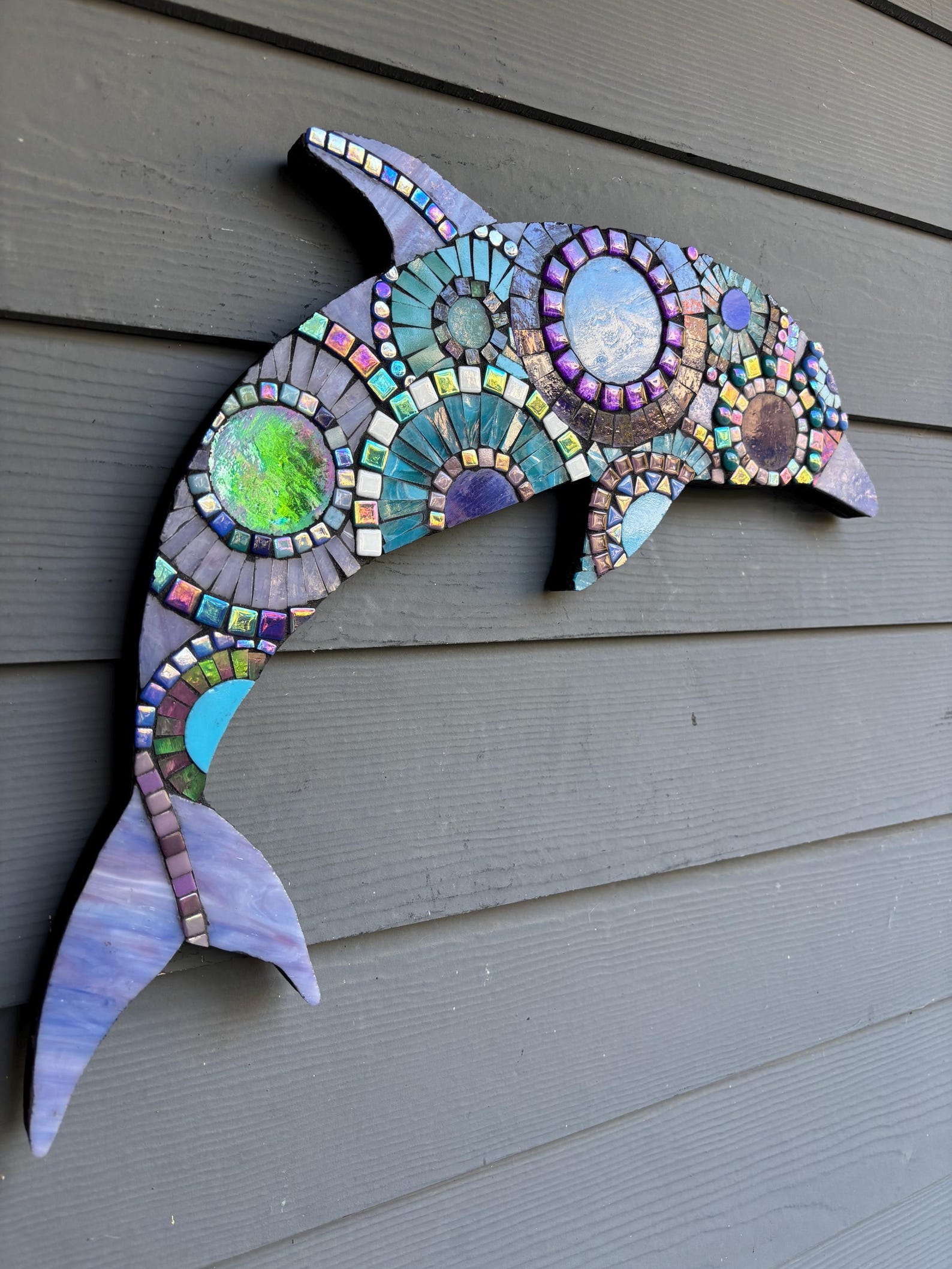 Sapphire Dolphin Original Mosaic - Etsy