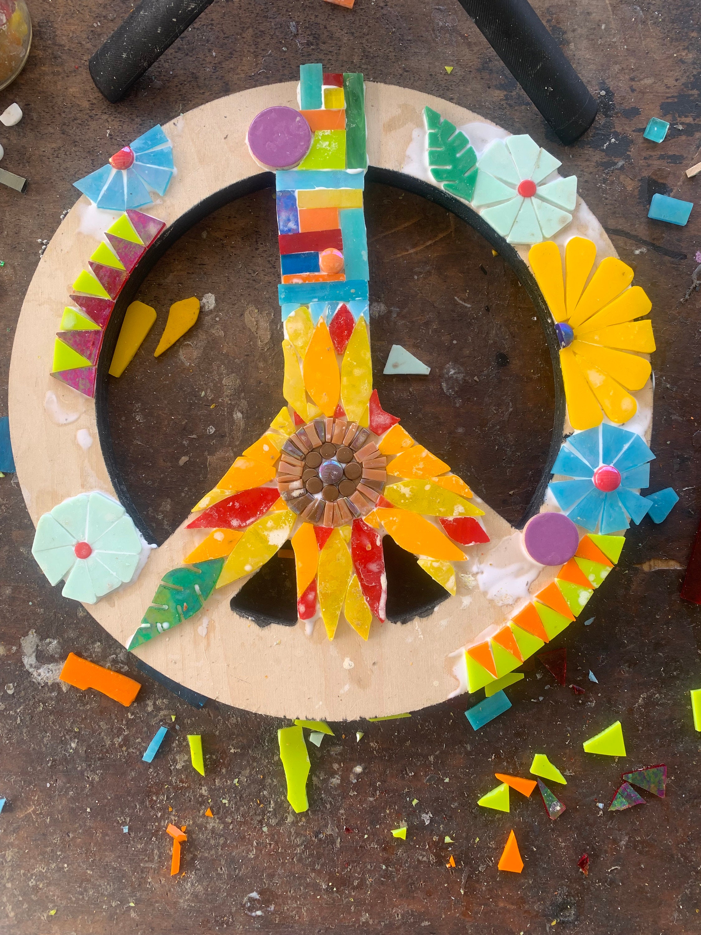 Happy Flower Peace Sign 12 - Etsy