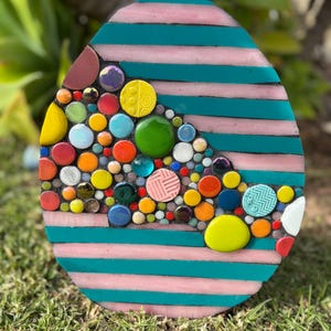 Easter Egg Hand Cut Mosaic #2 - Etsy