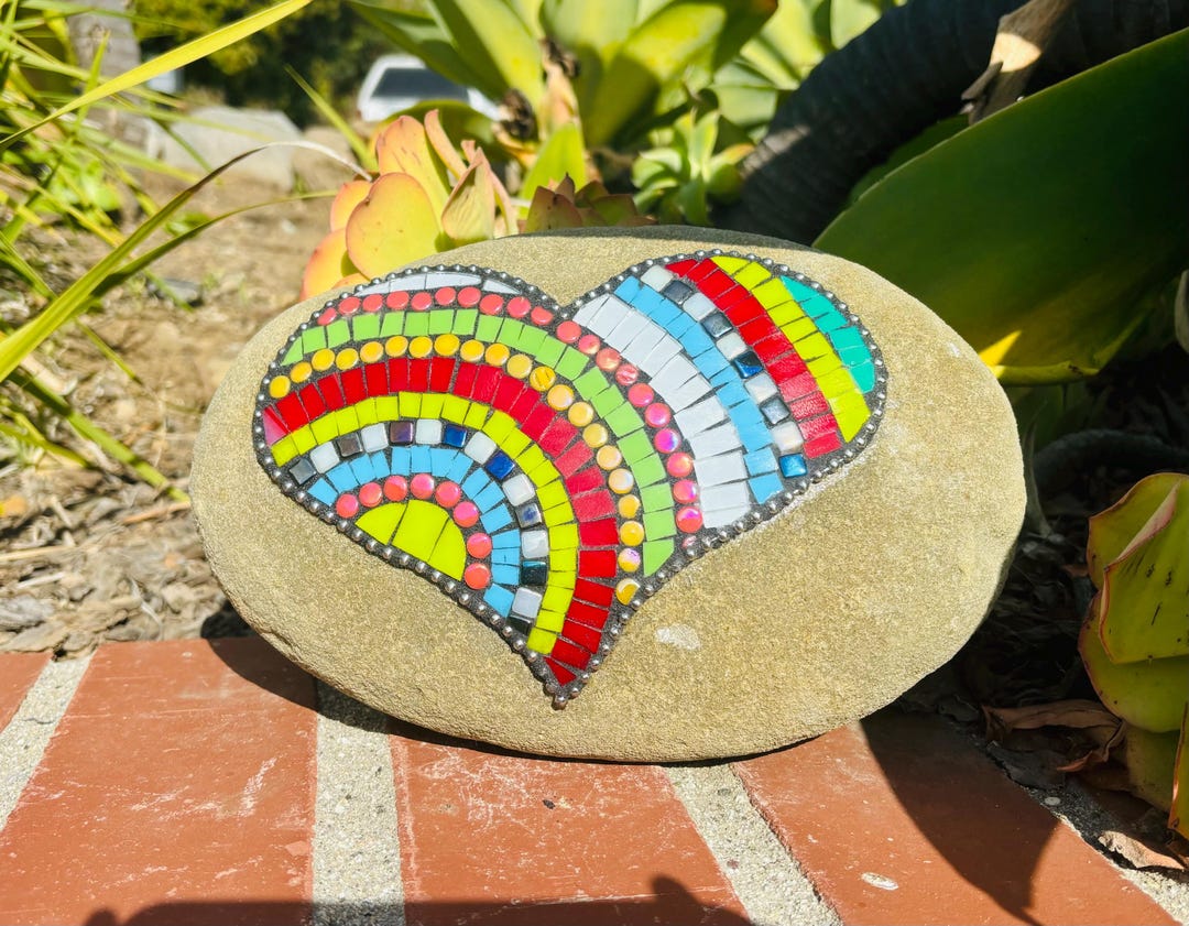 ALL THE COLORS (large Rock) - Etsy
