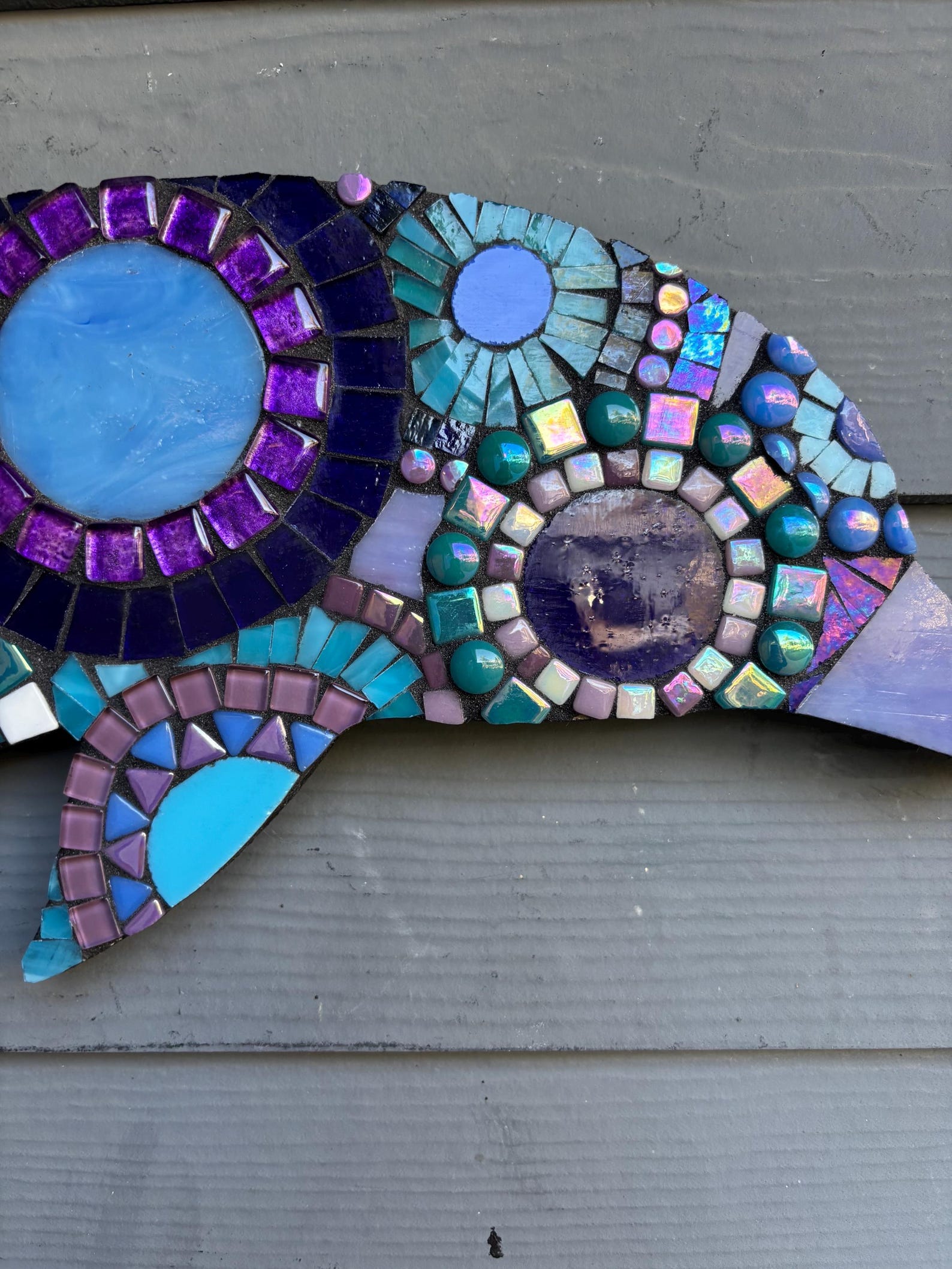 Sapphire Dolphin Original Mosaic - Etsy