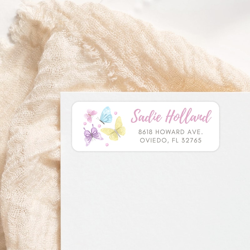 Butterfly Label - Etsy