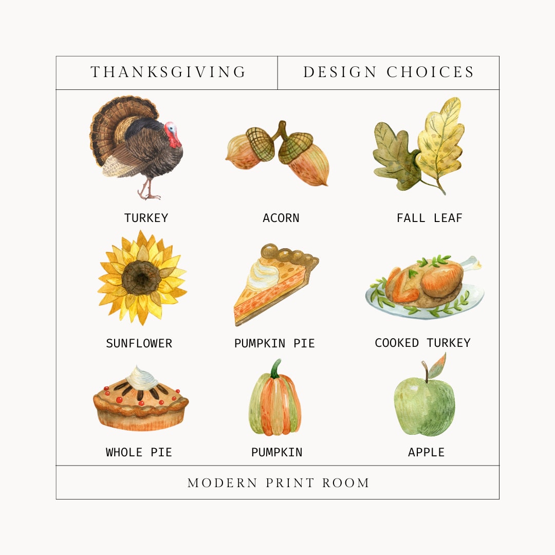 Thanksgiving Return Address Labels Personalized Self - Etsy