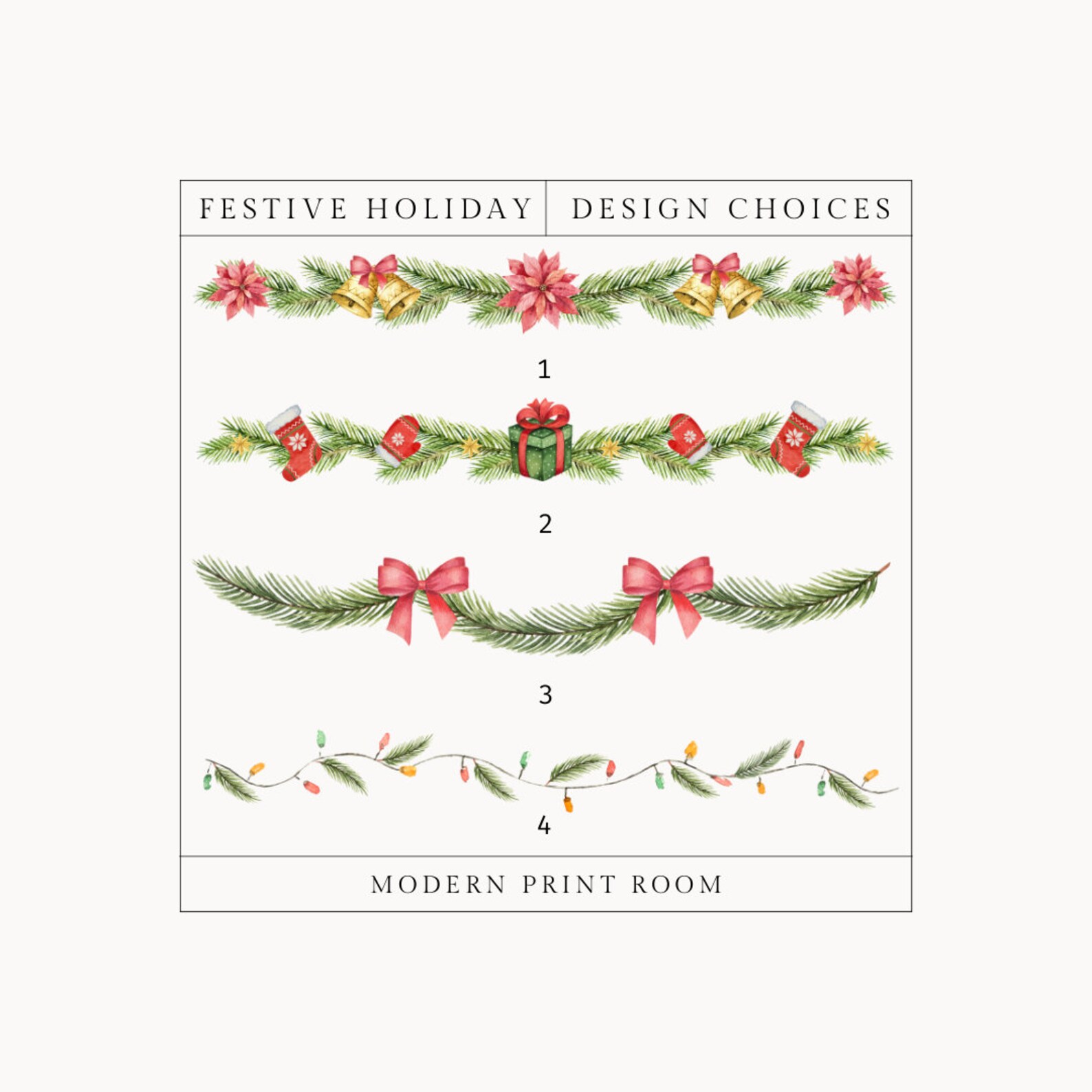 Festive Holiday Return Address Labels, Personalized Self - Adhesive ...