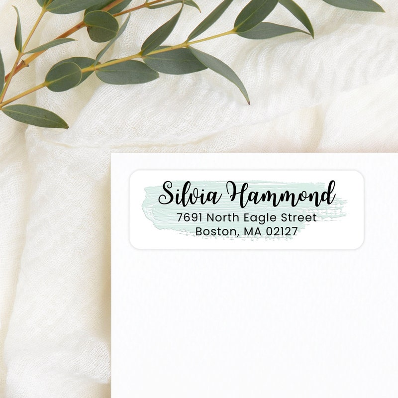 Personalized Colorful Address Labels - Etsy