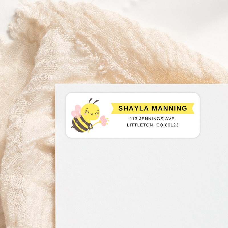 Bee Address Stamp - Etsy