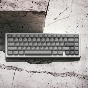 Minimalist Space Silver Gray Keycap for Mechanical Keyboard 136 Keys ...