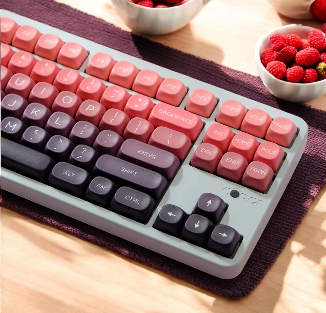 Berry Mochi Dessert Keycap Set: Pink & Purple, MOA Profile, PBT - Etsy