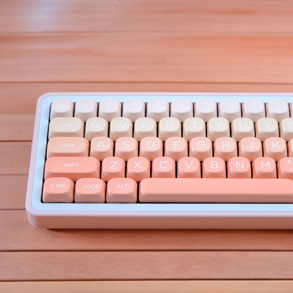 Orange Pink Pastel Gradient Keycap Set: MOA Profile, PBT - Etsy