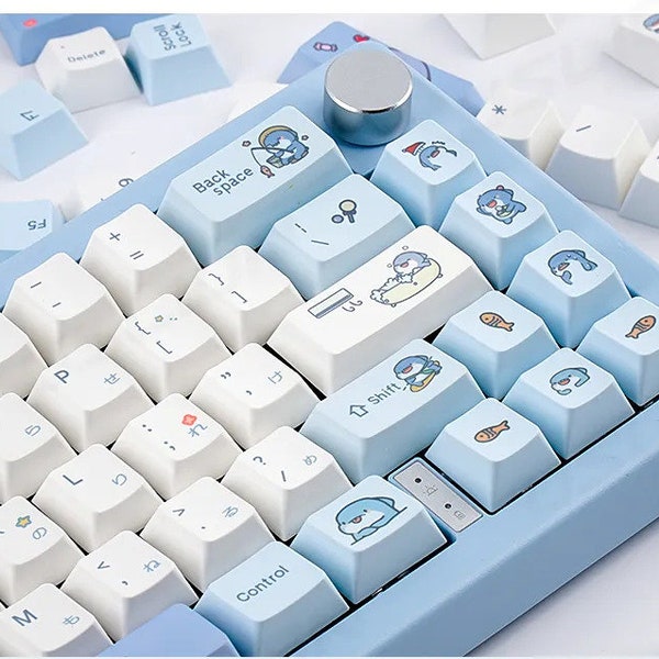 Cute Keyboard Baby Blue - Etsy