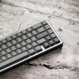 Minimalist Space Silver Gray Keycap for Mechanical Keyboard | 136 Keys ...